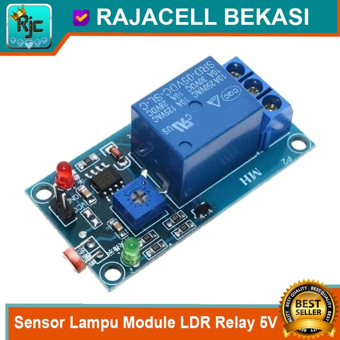 Jual Sensor Lampu Otomatis deteksi cahaya Module Relay Sensor LDR Relay ...