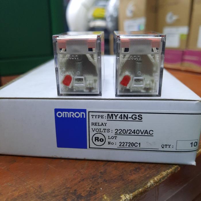 Jual Relay MY4N-GS OMRON 220VAC With led indikator - Kota Bandung - Delta Electrik | Tokopedia