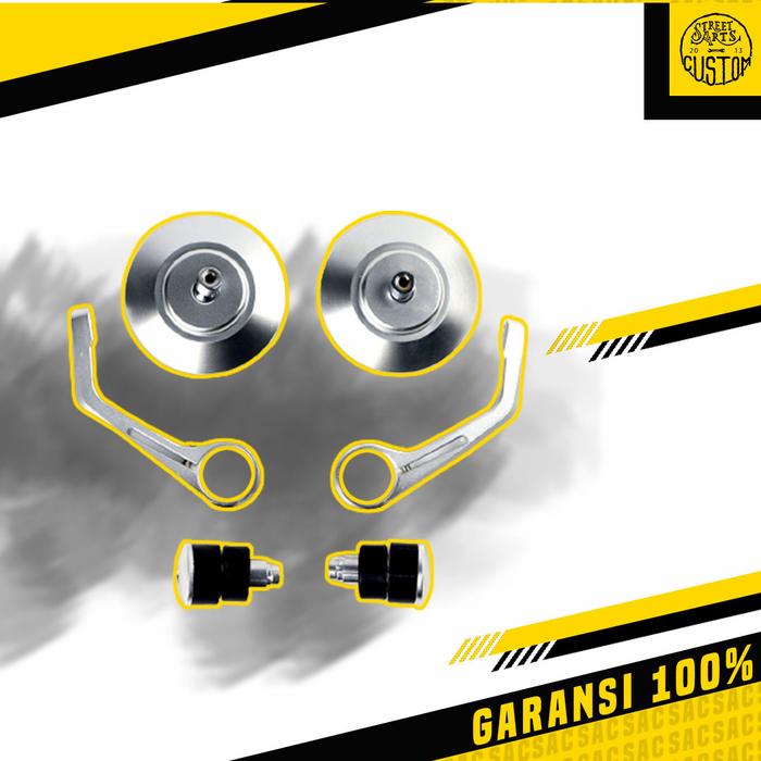 Jual Spion / Spion Bar end / W175 / XSR 155 / Spion Custom CNC Silver ...