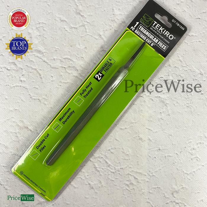 Jual Kikir Segitiga Kasar 6" Tekiro / Triangular Files 6 inch - Kota ...