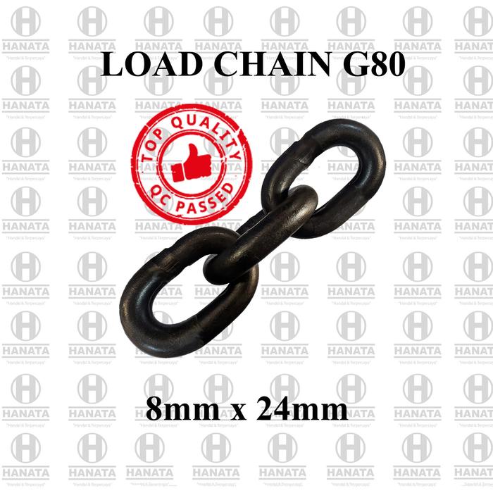 Jual Rantai Baja / Load Chain G80 8mm x 24mm - Jakarta Barat - Hanata ...