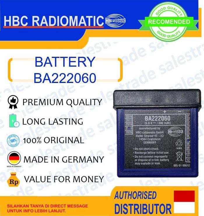 Jual HBC Radiomatic BA222060 - Jakarta Barat - SALESTRADE CORP ...