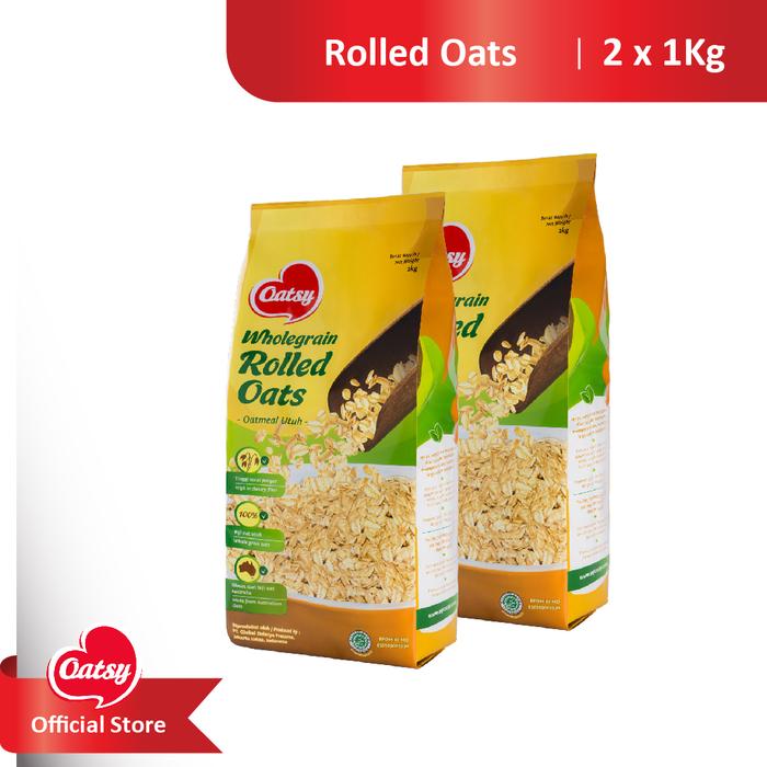 Promo OATSY Oatmeal Rolled Oats 1kg (Double Pack) - Jakarta Barat ...