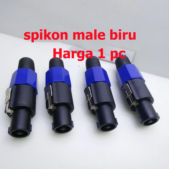 Jual Jack Spikon male biru original - Jec Jeck Jek Speakon speaker ...