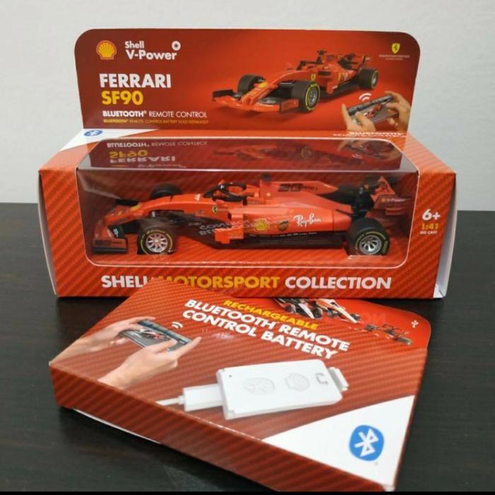 Jual RC bluetooth Ferrari F1 SF90 Shell Collection (Mobil + 2 Baterai ...