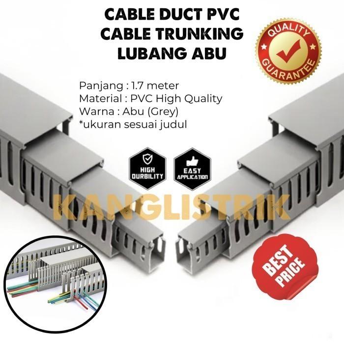 Jual KABEL DUCT KABEL DAK LUBANG 45x45 mm PVC ABU. - Jakarta Barat ...