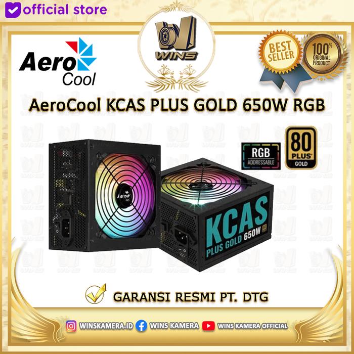 Promo AeroCool KCAS PLUS GOLD 650W 80+ Gold ARGB Gaming PSU Original Cicil 0% 3x - Jakarta Utara ...