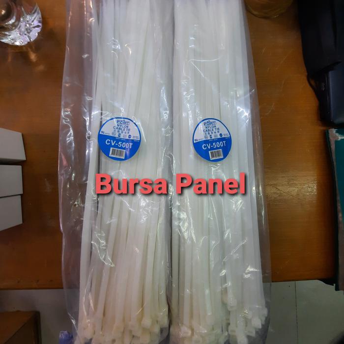 Jual Kabel Ties FORT 500 x 7.6 mm (50cm) CV-500T - Putih - Jakarta ...