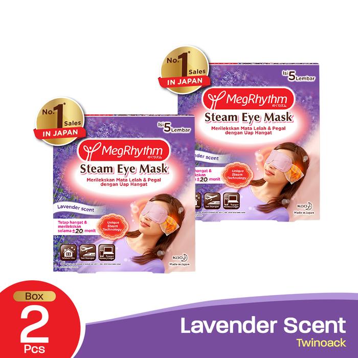 Promo Megrhythm Steam Eye Mask Lavender 5s Twinpack - Masker Mata ...