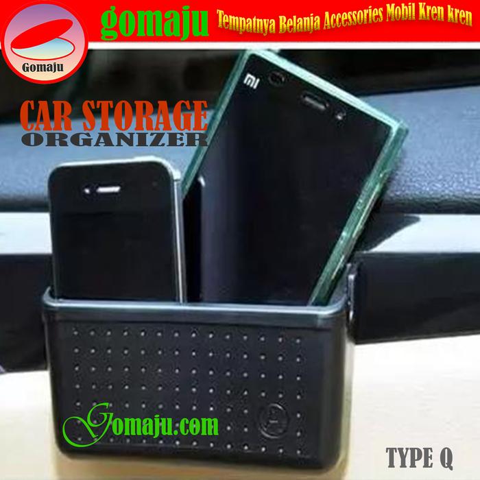 Jual [Q] CAR ORGANIZER RAK TEMPAT TARUH BARANG CARD HAPE MINI BOX ...