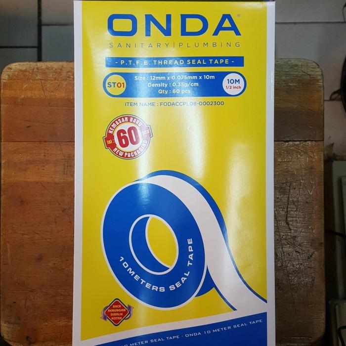 Jual Seal Tape Onda 12mm / Tape perekat 12 mm / PTFE Thread 1/2 ...