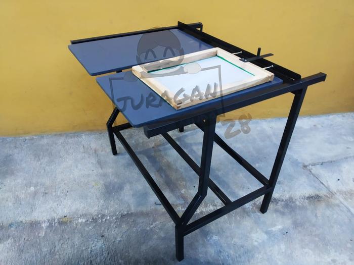 Jual Meja Sablon Rel Portable Bisa Sablon Banyak Kaos Hemat Tempat ...
