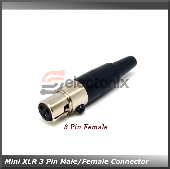 Jual Konektor Mini XLR 3 Pin Male / Female - Female - Jakarta Utara ...