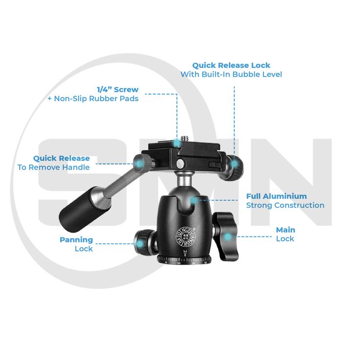 Jual Tripod Ae Q202f Flat Lay Profesional Horizontal Tripod Macro Di ...