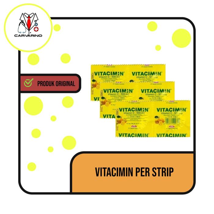 Promo Promo vitacimin!! vitamin C 500 mg per strip rasa orange dan ...