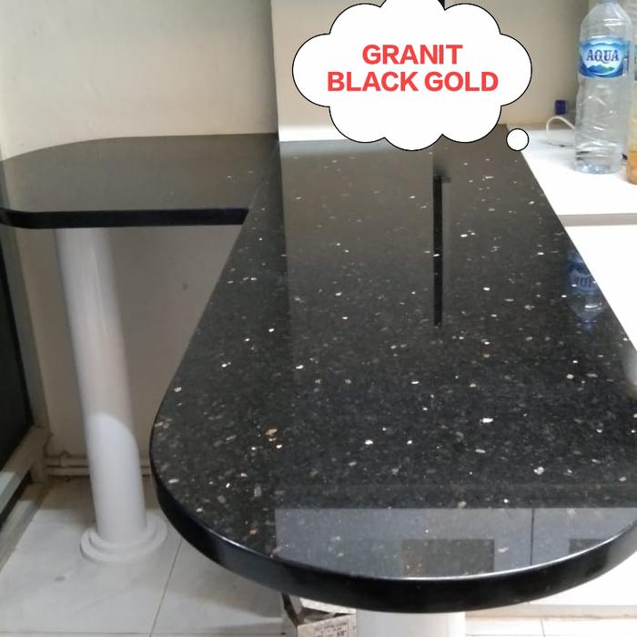 Jual top table granit black gold/ meja kitchen set - Kota Tangerang ...