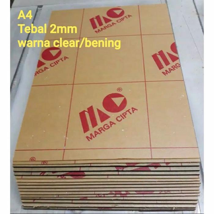 Jual akrilik lembaran acrylic sheet ukuran A4 tebal 2 mm bening transparan - Jakarta Utara ...