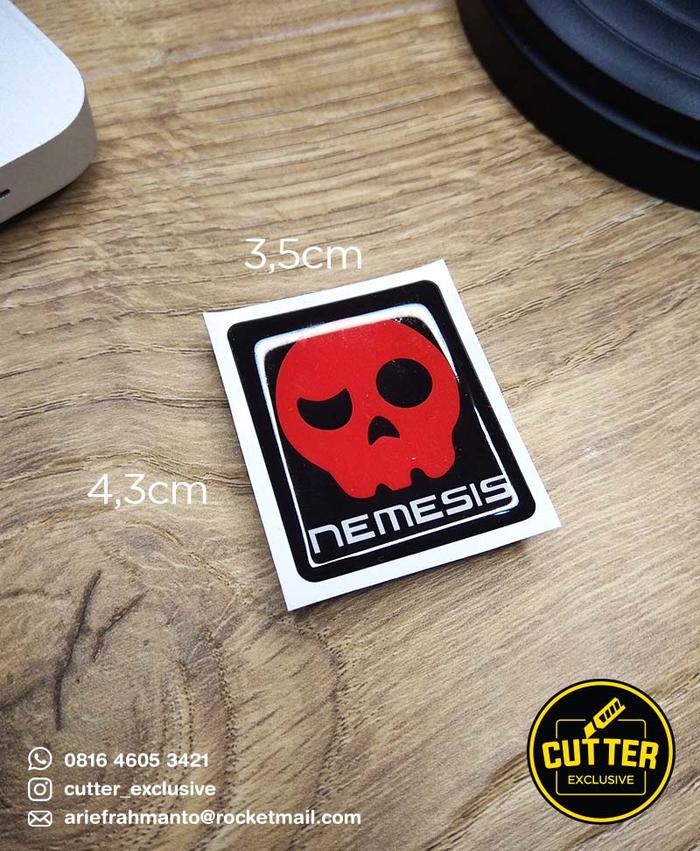 Jual emblem sticker resin NEMESIS logo - Jakarta Barat - CUTTER STICKER ...
