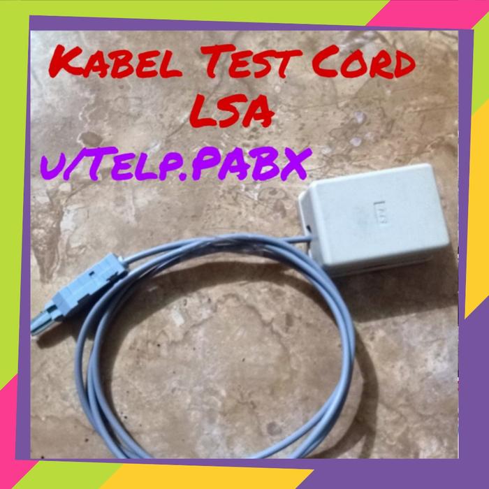 Jual KABEL TES LSA TELPON PABX CABEL TEST CORD - Kota Surabaya ...