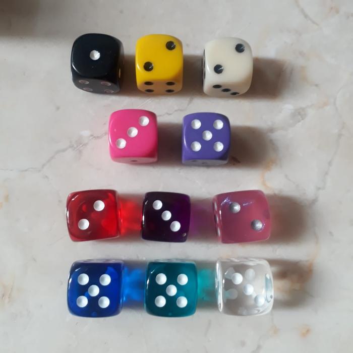 Jual Chessex Dice 6 Small Dadu 6 Sisi Kecil 12mm dengan pip - Jakarta ...