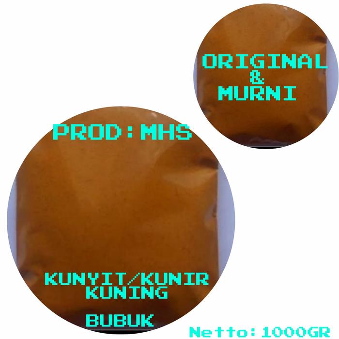 Jual Kunyit Kuning Bubuk /Serbuk Kunir Kuning Super Murni 100% 1000GR ...
