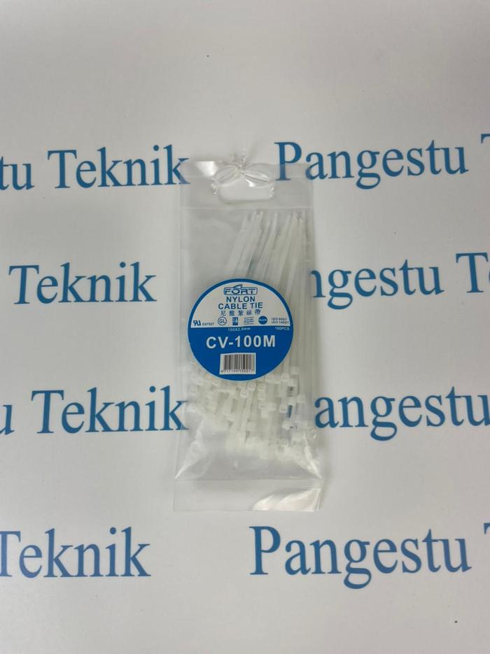 Jual Kabel Ties / Cable Tie Fort Nylon CV-100M 2.5 X 100 mm isi 100 ...