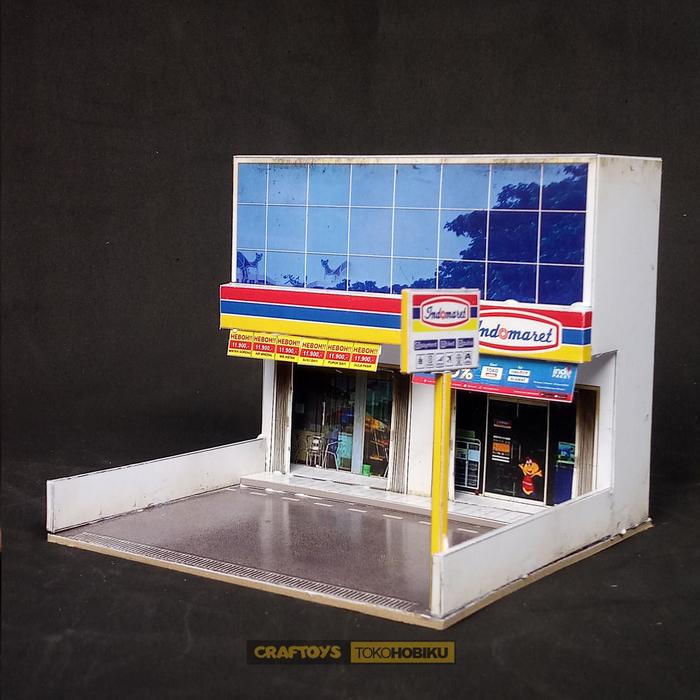 Jual Diorama Diecast Skala 64 - Miniatur Ruko Indomaret Di Seller ...