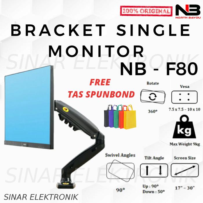 Jual BRACKET LENGAN SWIVEL NB F80 MONITOR 17-30 INCH - Jakarta Utara ...