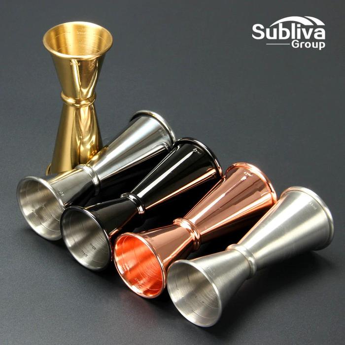 Jual Jigger stainless steel double shot 30ml 60ml gelas takar ukur ...