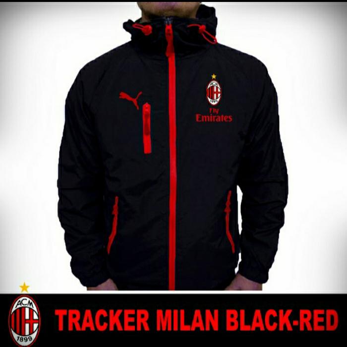 Jaket Bola Ac Milan Adidas Ac Milan Jacket, Men's Fashion, Activewear