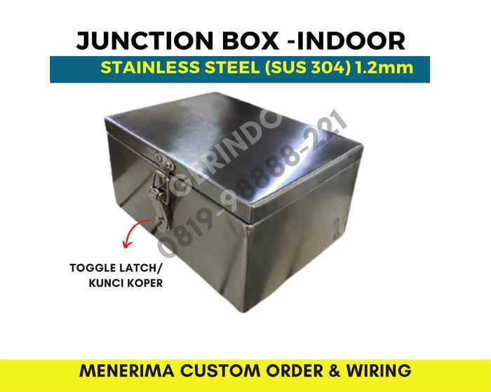 Jual Junction Box Stainless 200x150x95mm SUS304 1.2mm Doff GT - Jakarta ...