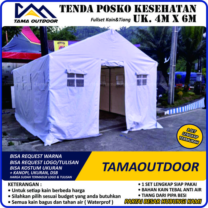 Promo Tenda Posko Kemenkes Unicef Family - Ukuran 4M x 6M x 3M Rumah ...