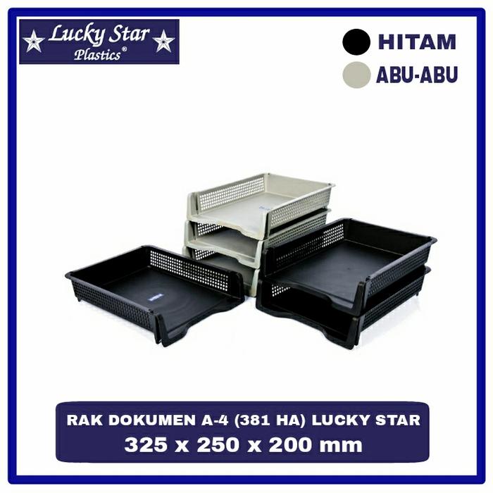 Jual RAK DOKUMEN A4 PLASTIK LUCKY STAR/RAK BERKAS/ARSIP/TEMPAT KERTAS ...