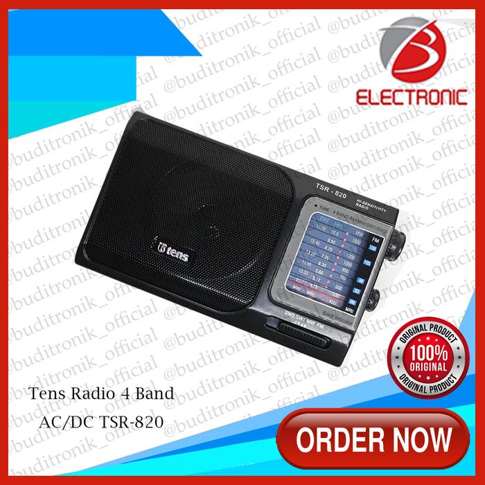 Jual Radio Tens 4 Band Ac/dc Tsr-820 - Hitam Original Di Seller Noelle ...