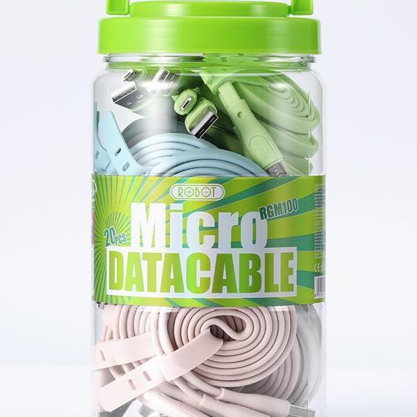 Jual KABEL ROBOT RGM100 Micro 2.1A 100cm (isi 20 pc) - Jakarta Pusat ...