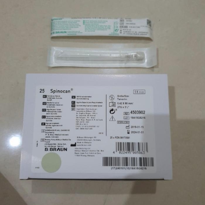 Jual Spinocan 27 BBRAUN/Spinocan 27G BBRAUN /spinal Needle 27 - Jakarta ...