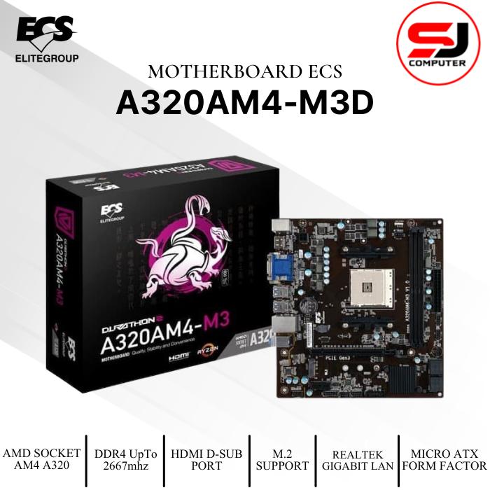 Jual Motherboard Amd Ecs A320am4 M3d Di Seller Kingyo - Cengkareng Timur, Kota Jakarta Barat ...