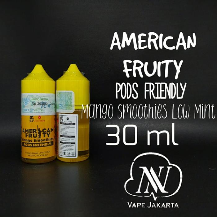 Jual Liquid American Fruity Mango Pods Friendly 30ml 12mg - Jakarta ...