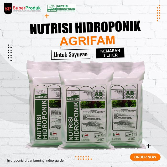 Jual Nutrisi Hidroponik AB Mix Sayur daun 1ltr Larutan Stok - Kota ...