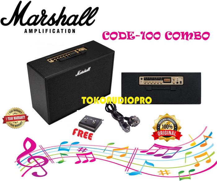Jual Marshall CODE 100 100-watt 2x12" Digital Combo Amplifier Gitar ...
