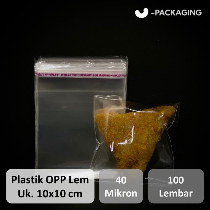 Jual PREMIUM Plastik OPP Lem / Risol / 40 Mikron [Uk. 10x10 cm] [Isi ...