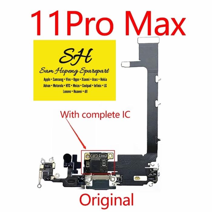 Jual iPhone 11 Pro Max Flexible Fleksibel Connector Charger Original ...