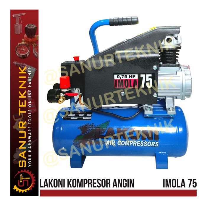 Jual Mesin Kompresor Angin 3/4 HP (0.75HP) / Air Compressor LAKONI ...