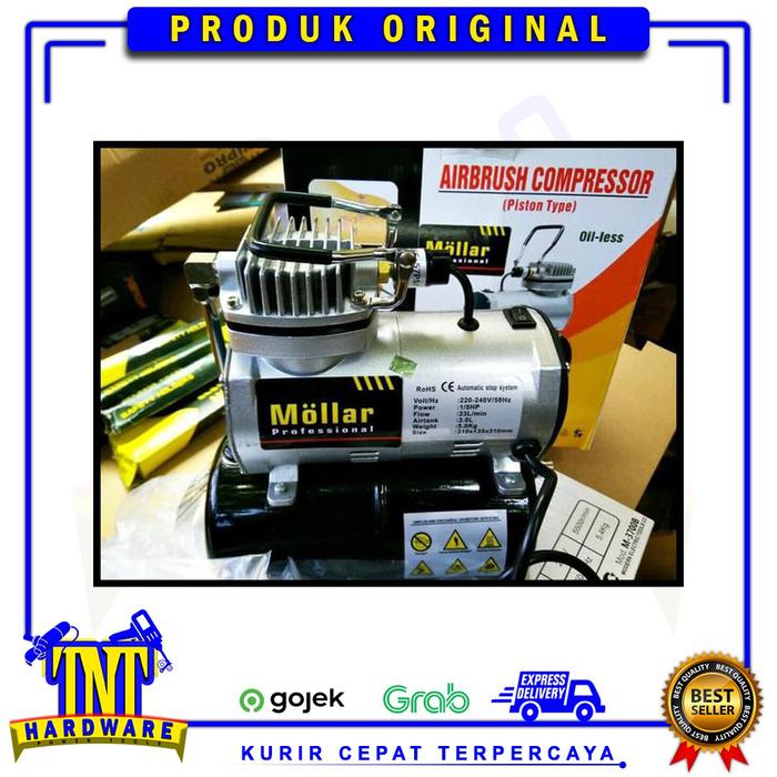 Jual MOLLAR MESIN COMPRESSOR MINI 1/5 HP 3 LITER TC-20 OIL-LESS ...
