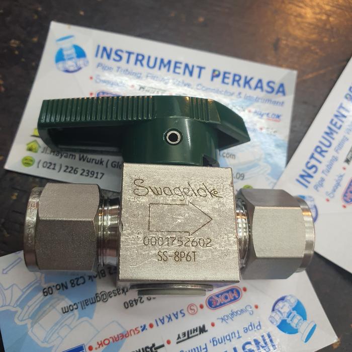 Jual Ball valve 1/2" OD X 1/2" OD SWAGELOK SS-8P6T 1000 Psi SWAGELOK ...