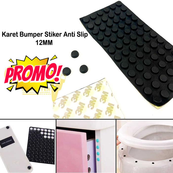 Jual Karet Bumper Sticker Mat Rubber Pad 12mm - Stiker Anti Slip Skid ...