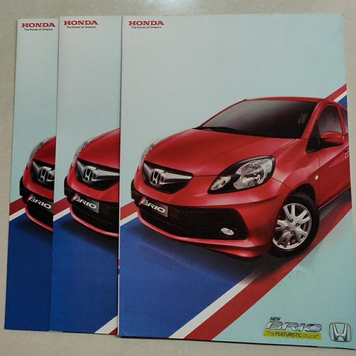 Jual Brosur Katalog Leaflet Mobil Honda Brio Feauturistic Red - Jakarta ...