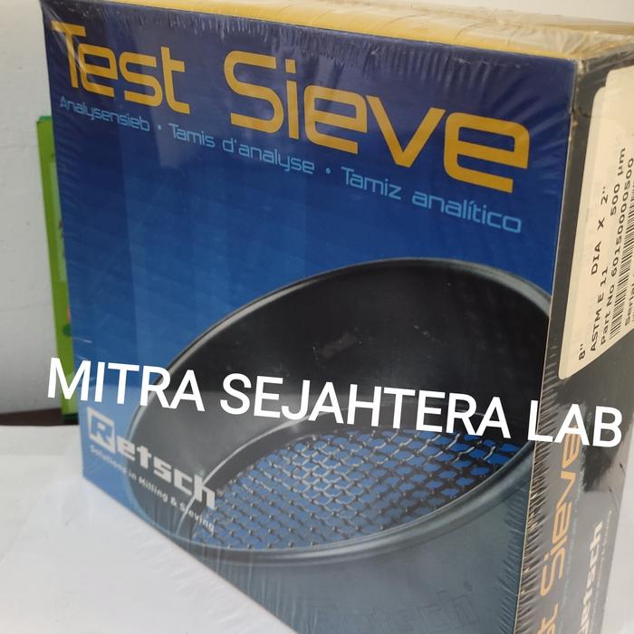 Jual RETSCH Sieve Ayakan 8" X 2" 500 micron 35 Mesh code 60150000500 ...