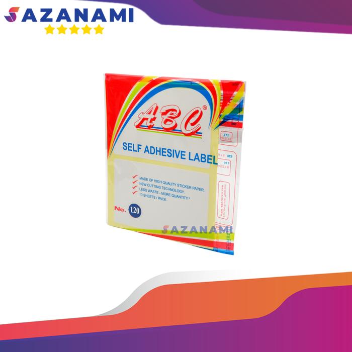 Jual ABC LABEL 120 STIKER LABEL SELF ADHESIVE LABEL LABEL UNDANGAN ...
