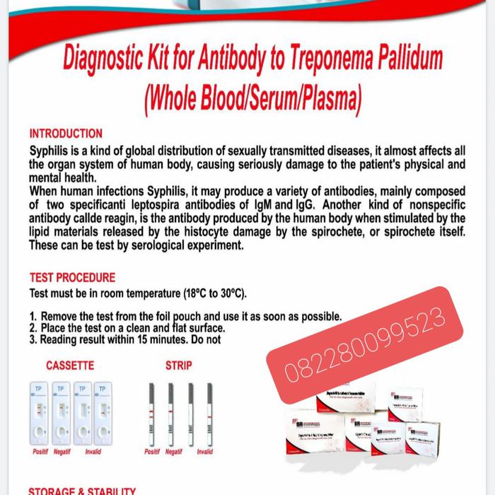 Jual Syphilis Cassette isi 25 Test SR - Kota Tangerang - Azza Jaya ...